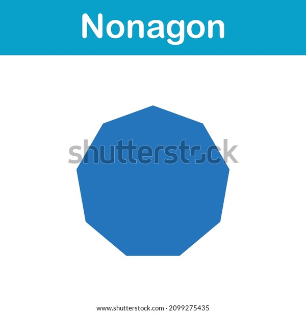 2d Geometric Shape Nonagon Stock Vector (Royalty Free) 2099275435 ...