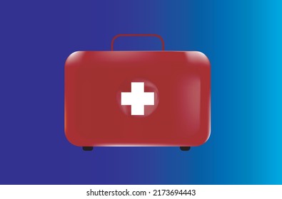 2d Illustration First Aid Kit Stock Vector (Royalty Free) 2173694443 ...