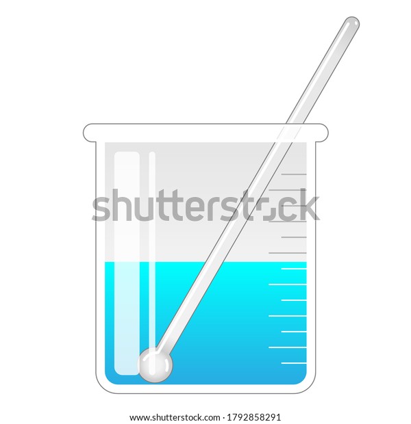 2d Laboratory Equipment Cartoon Vector Glass Stock Vector (Royalty Free ...
