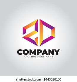 2d Modern Logo Design Vector Stock Vector (Royalty Free) 1443028106 ...