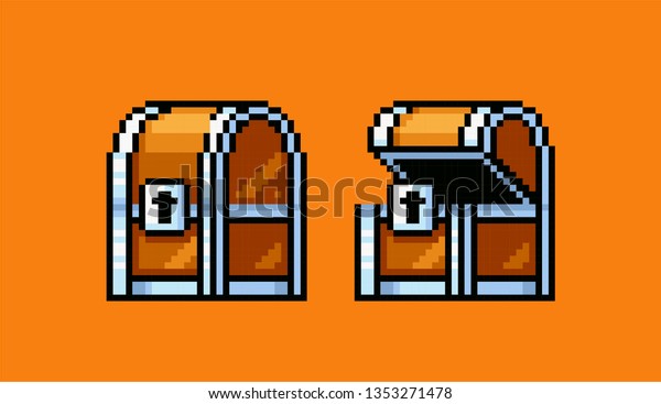 2d Pixel Art Retro Assets Open: vector de stock (libre de regalías ...