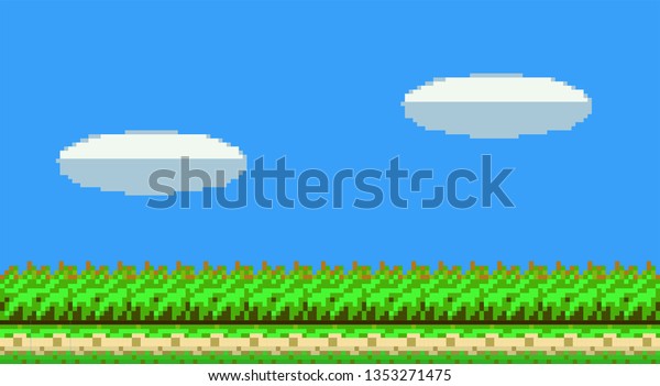 2d Pixel Art Retro Game Assets Stock Vector (Royalty Free) 1353271475 ...