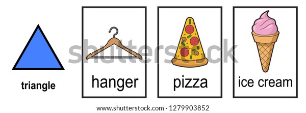2d Shape Matching Shape Real Life Stock Vector (Royalty Free ...