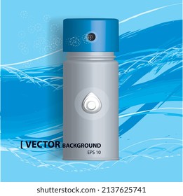 2d Vector Illustration Spray Can On Stock Vector (Royalty Free ...
