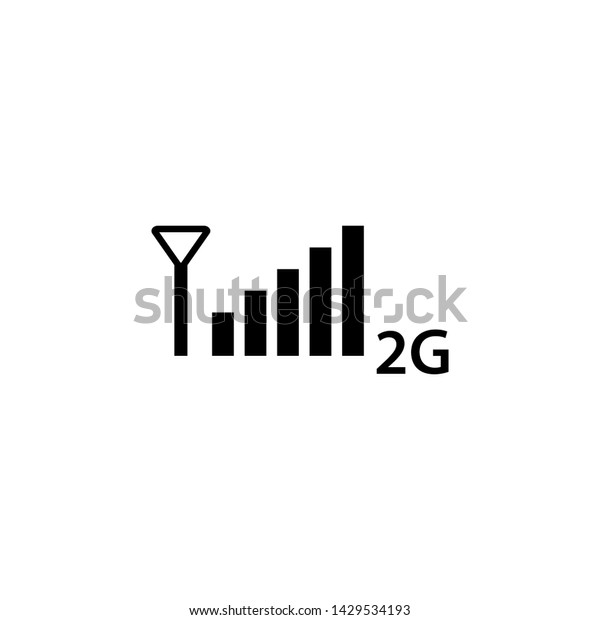2g Mobile Bar Signal Icon Mobile Stock Vector (Royalty Free) 1429534193 ...