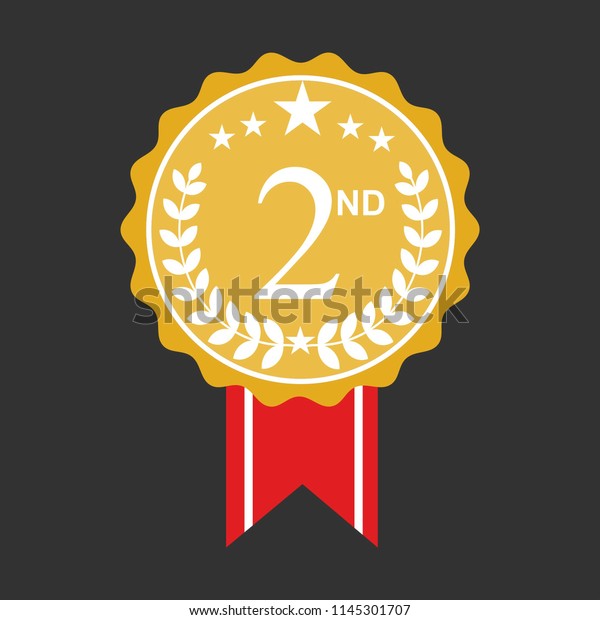2nd Award Icon Best Award Label Stock Vector (Royalty Free) 1145301707 ...