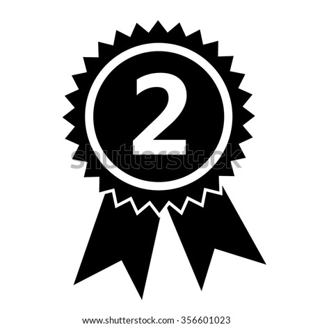 2nd Place Ribbon Vector Design Web Stock Vector (Royalty Free ...