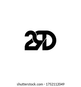 2rd Letter Original Monogram Logo Design Stock Vector (Royalty Free ...