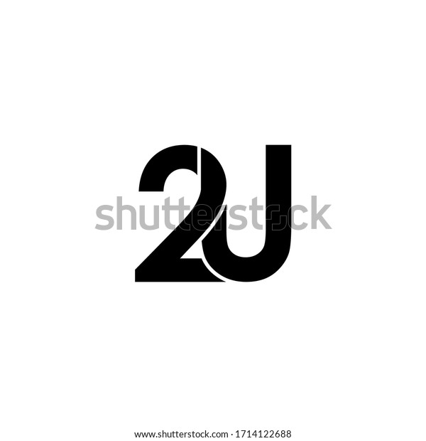 2u Letter Original Monogram Logo Design Stock Vector (Royalty Free ...
