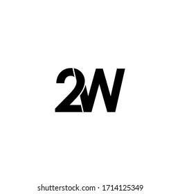2w Letter Original Monogram Logo Design Stock Vector (Royalty Free ...