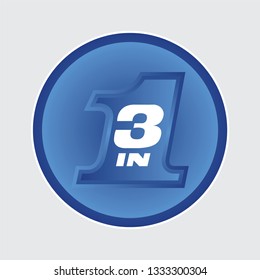 3 1 Logo Vector 5k Stock Vector (Royalty Free) 1333300304