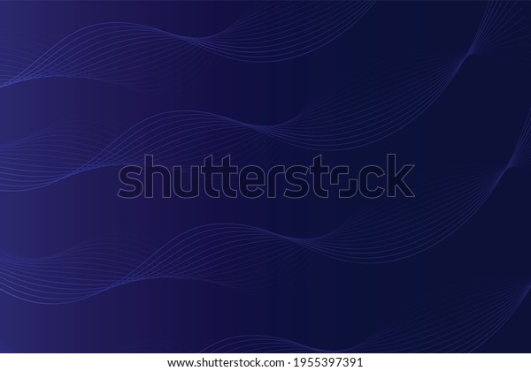 3 Abstract Lines On Dark Blue Stock Vector (Royalty Free) 1955397391 ...