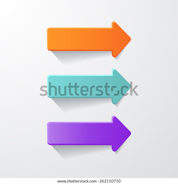 3 Arrow Signs Stock Vector (Royalty Free) 262110710 | Shutterstock