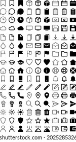 3 Black White Format Minimalist Icons Stock Vector (Royalty Free ...