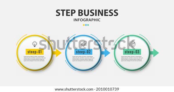 3 Circular Time Line Line Business Stock Vector (Royalty Free ...