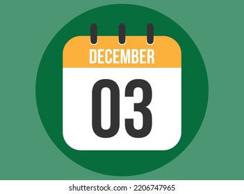7,015 Calendar December 3 Images, Stock Photos & Vectors | Shutterstock