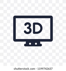 3 Dimension Screen Transparent Icon 3 Stock Vector (Royalty Free ...