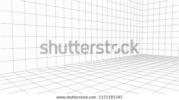 3 Dimensions Grid Line 3d Design Stock Vector (Royalty Free) 1151181545 ...