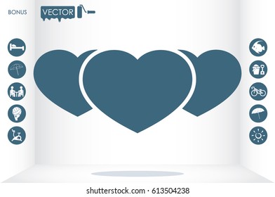Heart Icon Vector Illustration Eps10 Stock Vector (Royalty Free ...