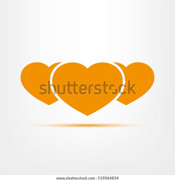 3 Heart Icon Vector Illustration Eps10 Stock Vector (Royalty Free ...