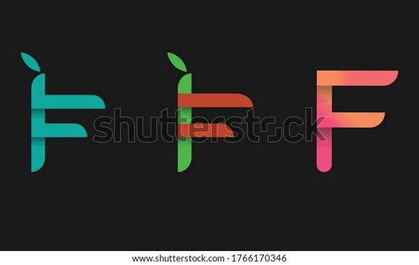 3 Letter F Logo Pack Design Stock Vector (Royalty Free) 1766170346