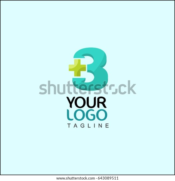 3 Letter Health Logo Template: เวกเตอร์สต็อก (ปลอดค่าลิขสิทธิ์ ...