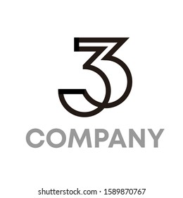 3 Logo Icon Design Template Sign Stock Vector (Royalty Free) 1589870767 ...