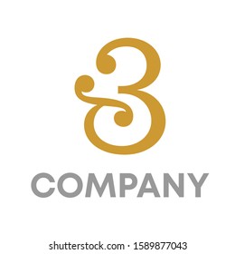 Vektor Stok 3 Logo Icon Design Template Sign (Tanpa Royalti) 1589877043 ...