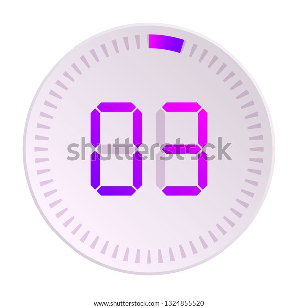 3 Minutes Stopwatch Vector Icon Digital Stock Vector (Royalty Free ...