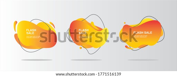 3 Modern Abstract Liquid Shape Graphic Stock Vector (Royalty Free ...