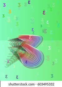 3 Number Design Idea Stock Vector (Royalty Free) 603495332 | Shutterstock