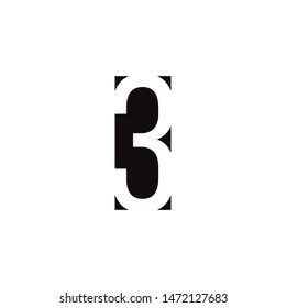 3 Number Logo Design Vector Stock Vector (Royalty Free) 1472127683