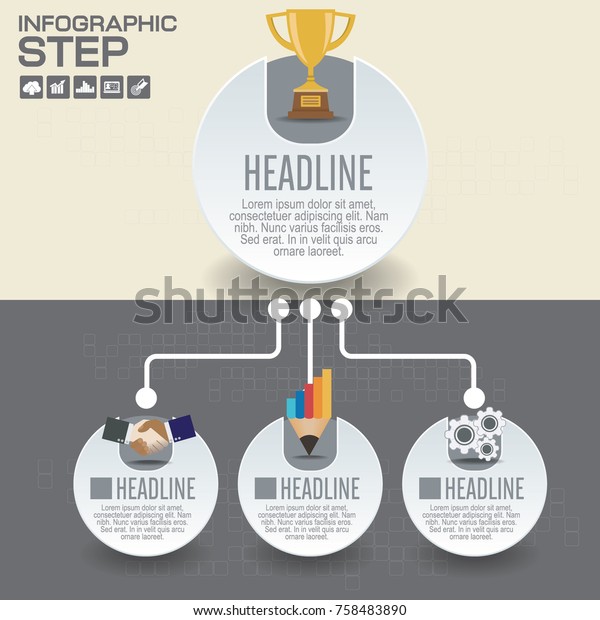 3 Parts Infographic Design Vector Marketing Stock Vector (Royalty Free ...