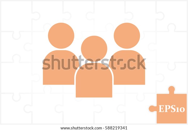 3 People Icon Vector Illustration Stock Vector (Royalty Free) 588219341 ...