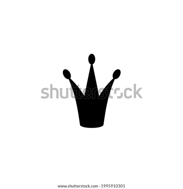 3점 크라운 실루엣 아이콘흰색 배경에 이미지 스톡 벡터(로열티 프리) 1995910301 | Shutterstock