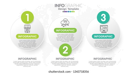 3 Step Timeline Infographics Design Template Stock Vector (Royalty Free ...