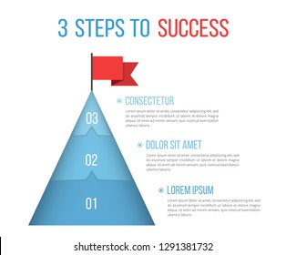 128 3 step pyramid with target Images, Stock Photos & Vectors ...