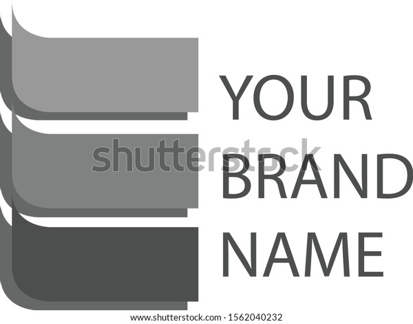 3 Stripes Monochrome Logo Vector Design Stock Vector (Royalty Free ...