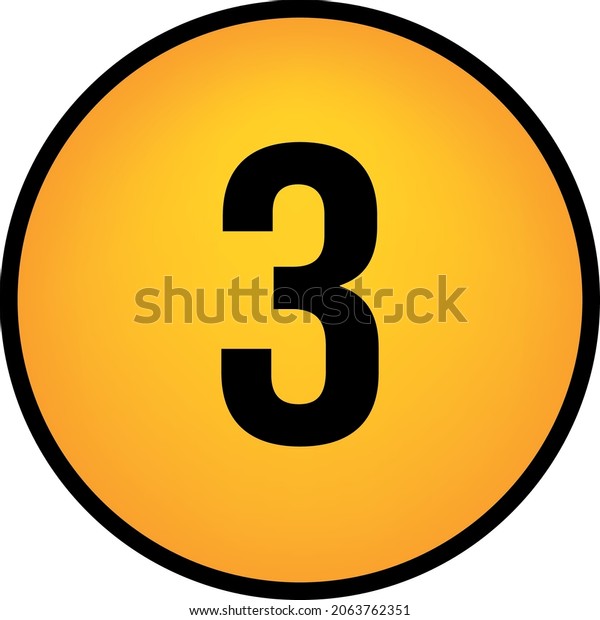 3 Three Transparent Background Illustration Stock Vector (Royalty Free ...