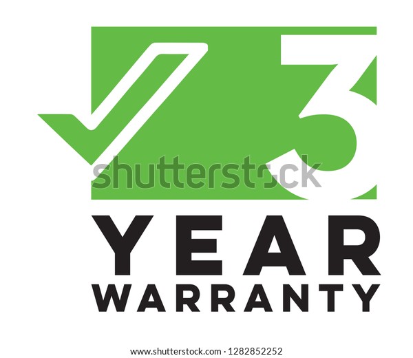3 Three Year Warranty Logo Sign Stock Vector (Royalty Free) 1282852252 ...