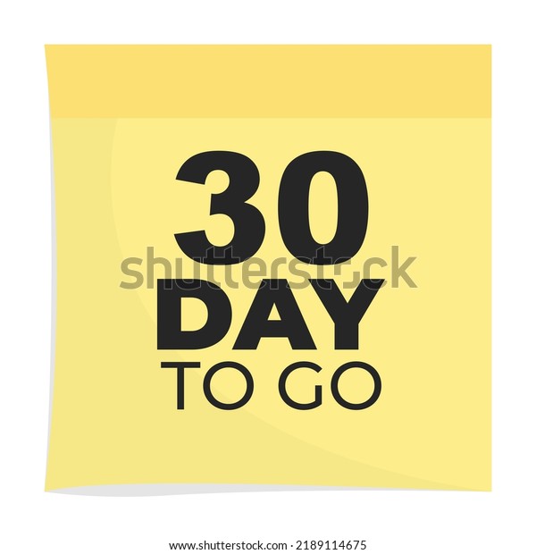 30 Day Go Sign Label Vector Stock Vector (Royalty Free) 2189114675 ...