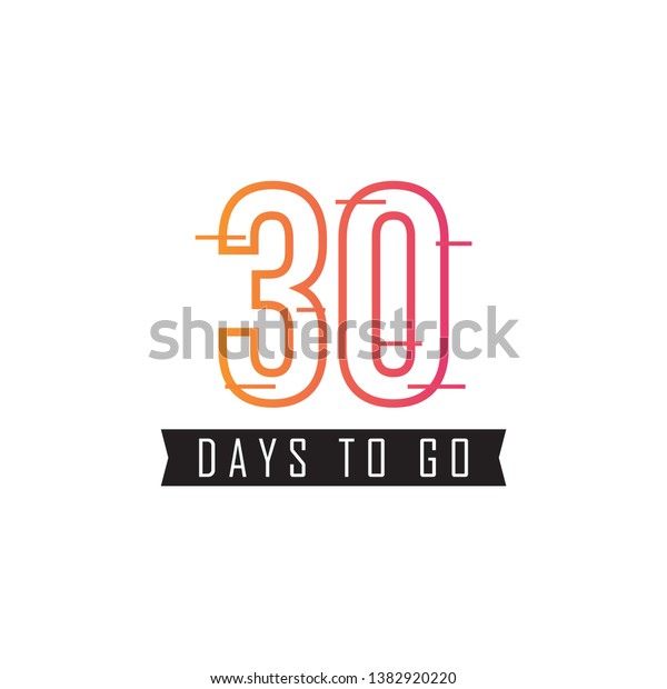 30 Days Go Design Template Stock Vector (Royalty Free) 1382920220 ...