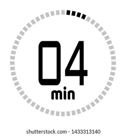 30 Minutes Countdown Timer Digital Counter Stock Vector (Royalty Free ...
