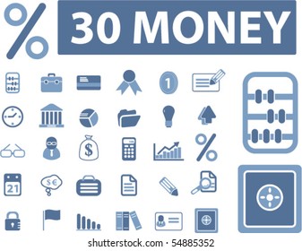 30 Money Signs Vector Stock Vector (Royalty Free) 54885352 | Shutterstock