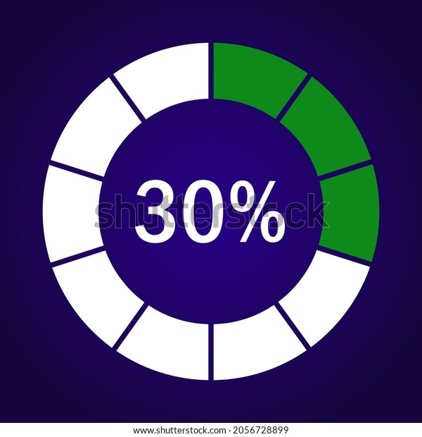 30 Percent Dark Blue Gradient Background Stock Vector (Royalty Free ...