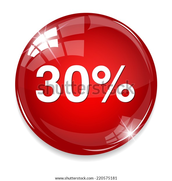 30 Percent Icon Stock Vector (Royalty Free) 220575181 | Shutterstock
