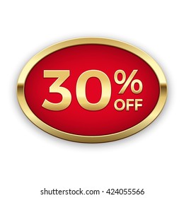 30 Vector Badge Gold Stock Vector (Royalty Free) 424055566 | Shutterstock