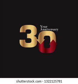 30 Year Anniversary Vector Template Design: เวกเตอร์สต็อก (ปลอดค่า ...