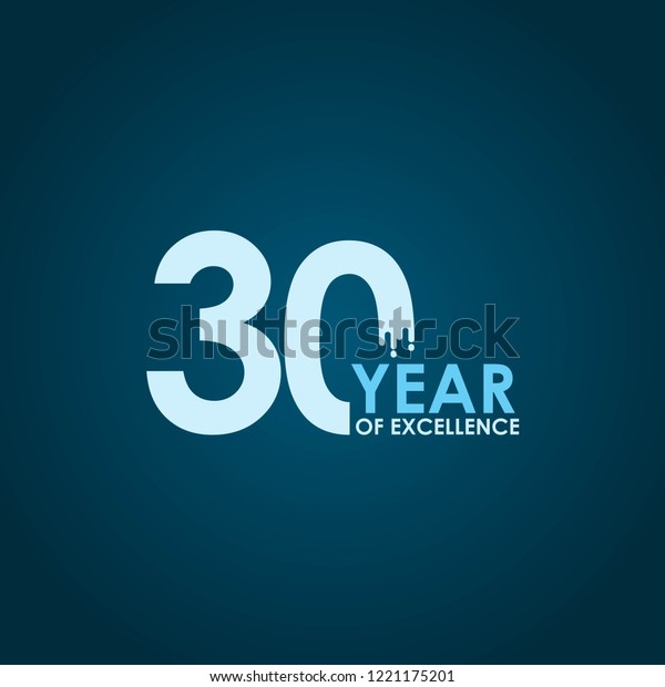 30 Year Excellence Vector Template Design Stock Vector (Royalty Free ...