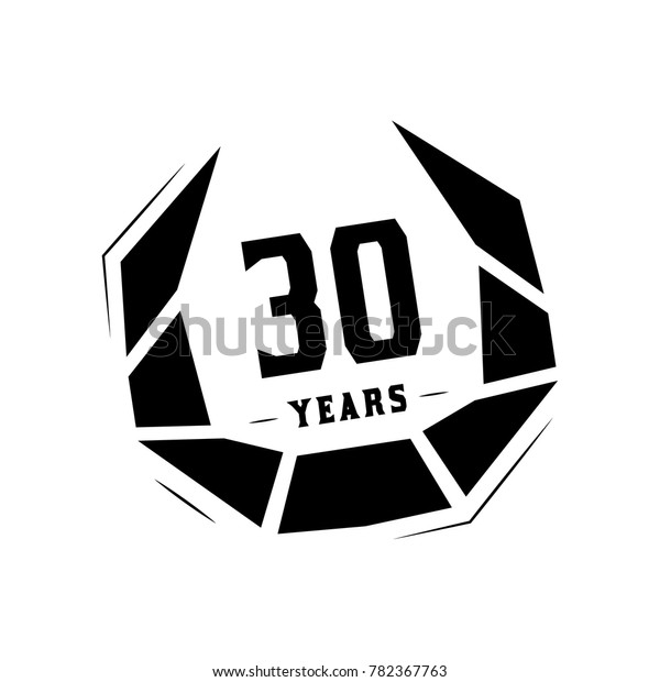 30 Years Design Template Anniversary Vector: เวกเตอร์สต็อก (ปลอดค่า ...